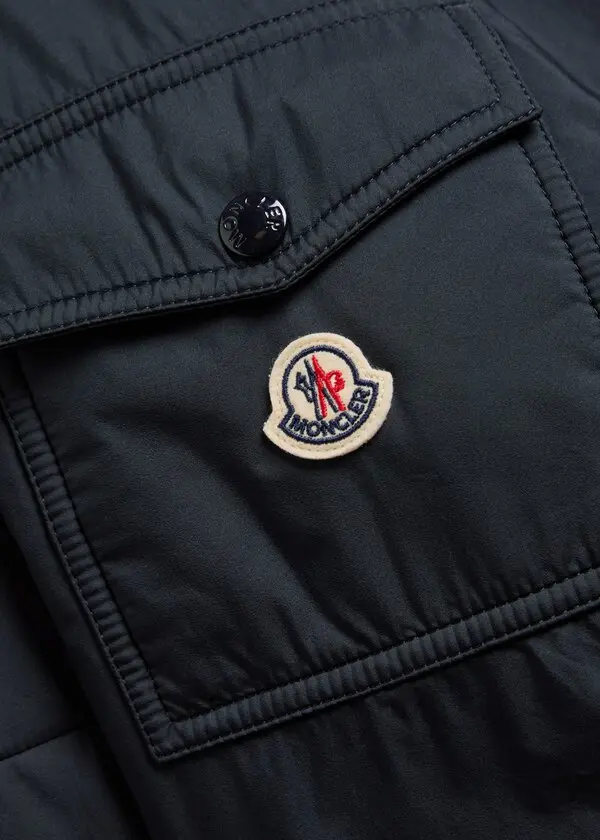 Moncler Breezes Padded Shell Jacket - Navy