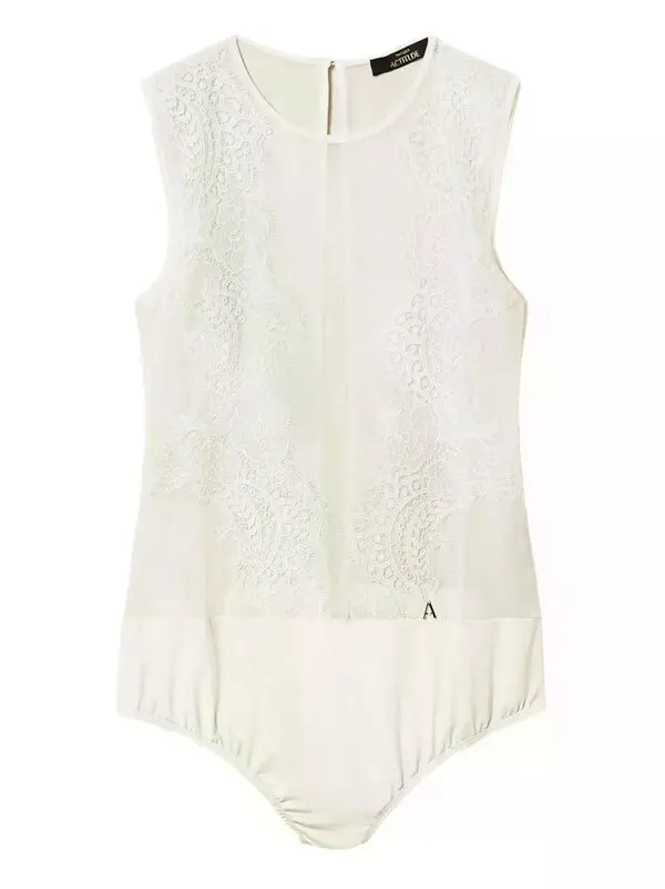 TWINSET Lace Detailed Top