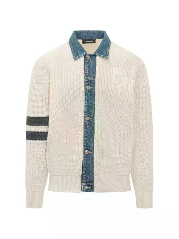 Dsquared2 Panel Cardigan - Neutrals