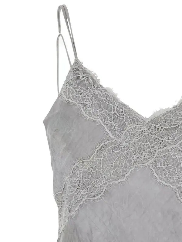 Andamane Rosetta Lace Asymmetric Dress