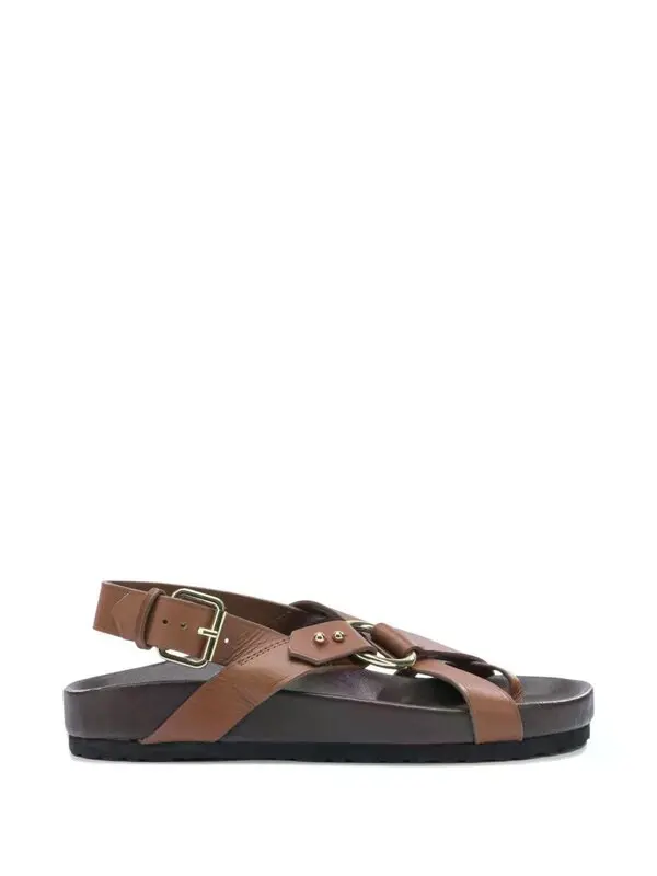 Soeur Mexico Buckle Sandals - Brown
