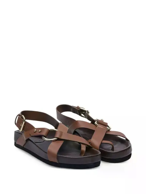 Soeur Mexico Buckle Sandals - Brown