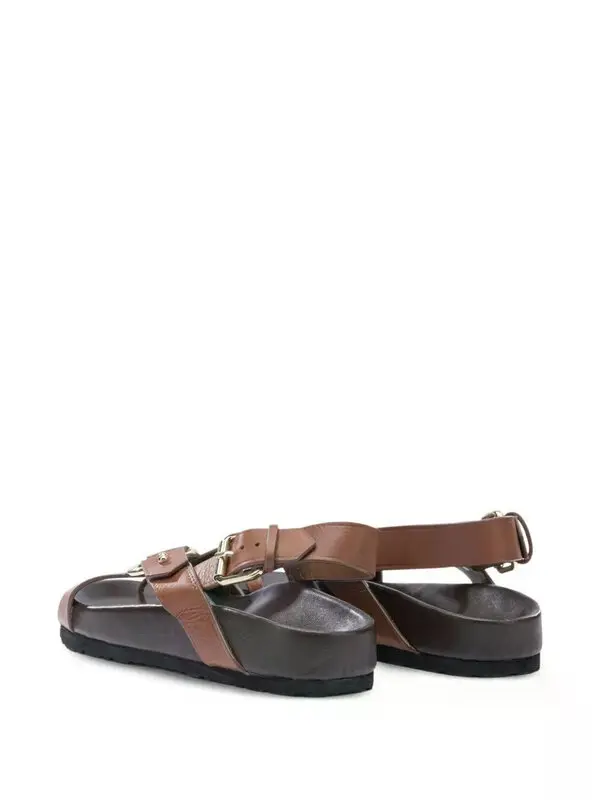 Soeur Mexico Buckle Sandals - Brown