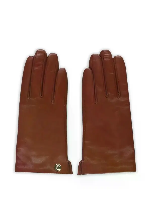 COCCINELLE Appliqué Gloves - Brown
