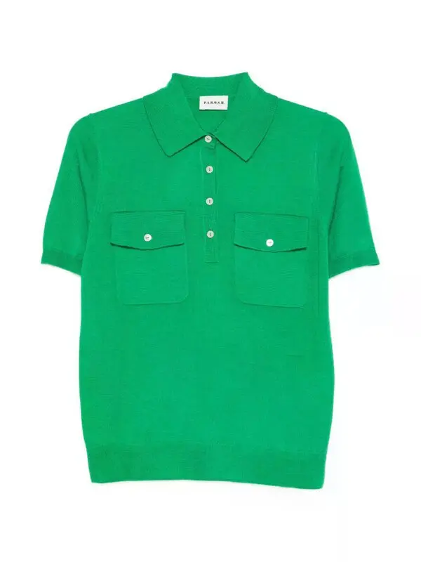 P.a.r.o.s.h Pocket Polo Top