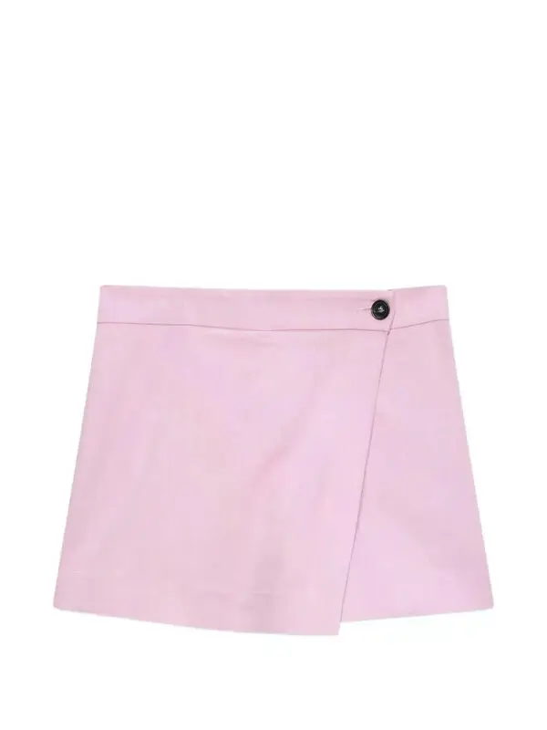 MSGM Button Wrap Shorts - Pink