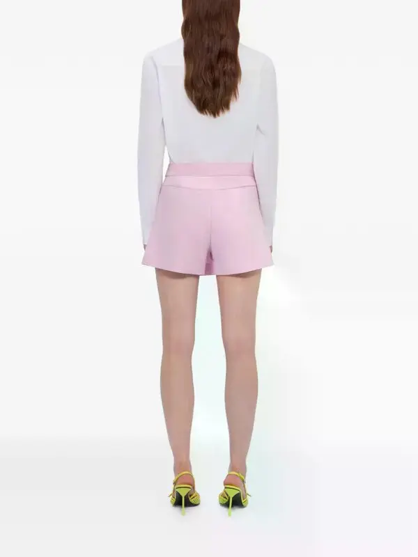 MSGM Button-fastening Wrap Shorts - Pink