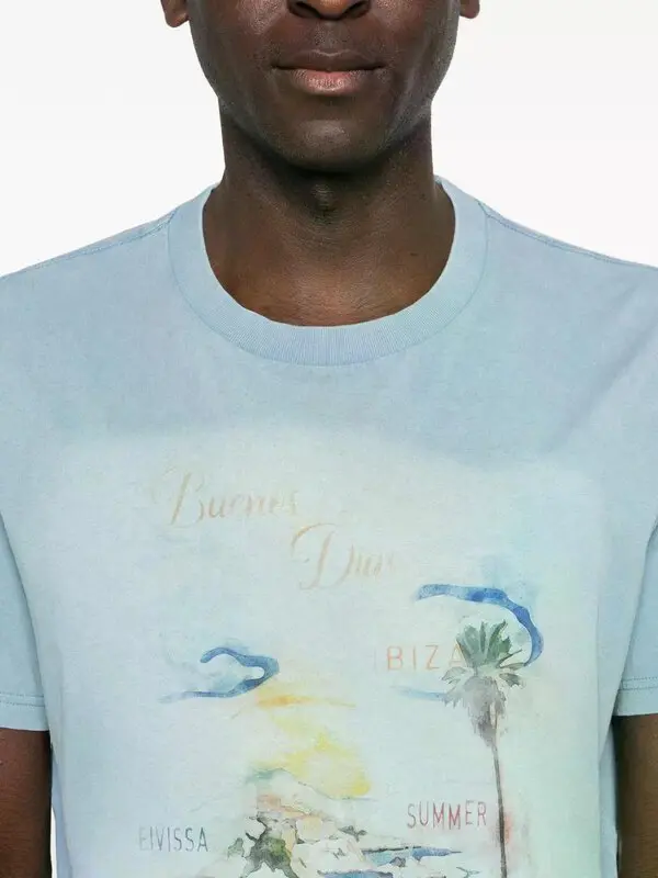 MARANT Honore Graphic-print T-shirt - Blue