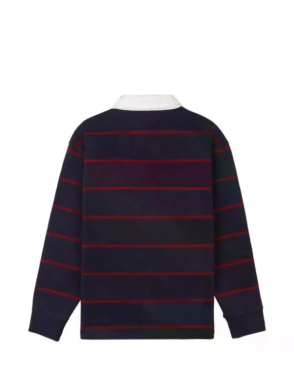 Sporty & Rich Striped Long-sleeve Polo Shirt