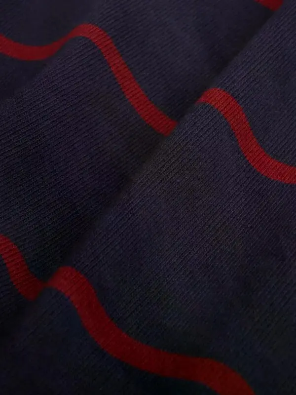 Sporty & Rich Striped Long-sleeve Polo Shirt