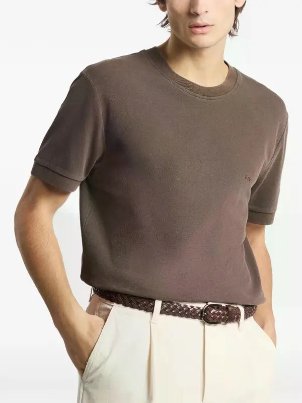 FAY Piquet Crewneck T-shirt