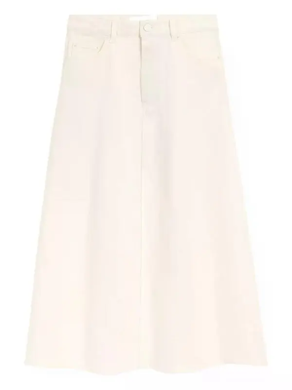 AMI Paris Cotton Twill Long Skirt