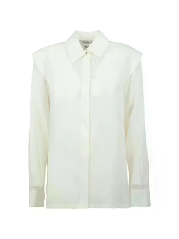 Max Mara Shoulder Detail Camicia - White