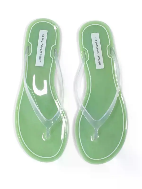 Christopher Esber Jo Flip Flop - Green