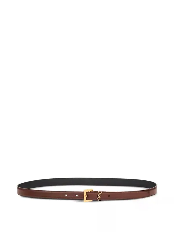 Saint Laurent Cassandre Logo Buckle Belt