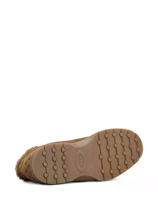 TOD'S Round-toe Lace-up Boots - Brown