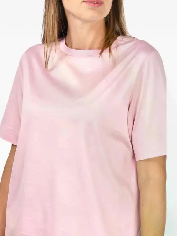 GRAN SASSO Crew-neck Short-sleeve T-shirt - Pink