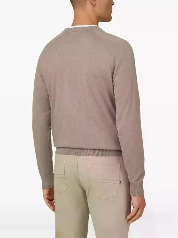 Boggi Milano Raglan Crew-neck Sweater - Neutrals