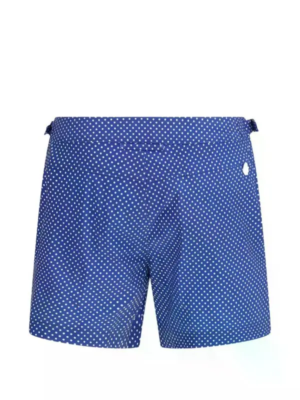 TOM FORD Polka-dot Swim Shorts - Blue