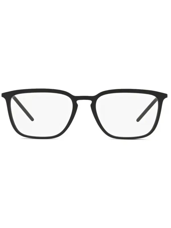 Dolce & Gabbana Matte Square Eyeglasses - Black