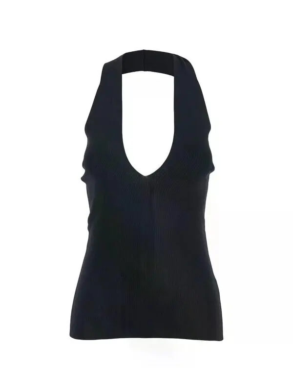 Federica Tosi Halterneck Knitted Blouse