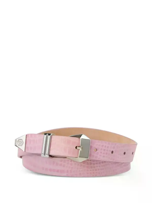 Philipp Plein Logo-detail Belt - Pink