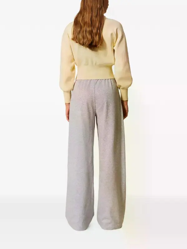 TWINSET Drawstring Wide Leg Trousers