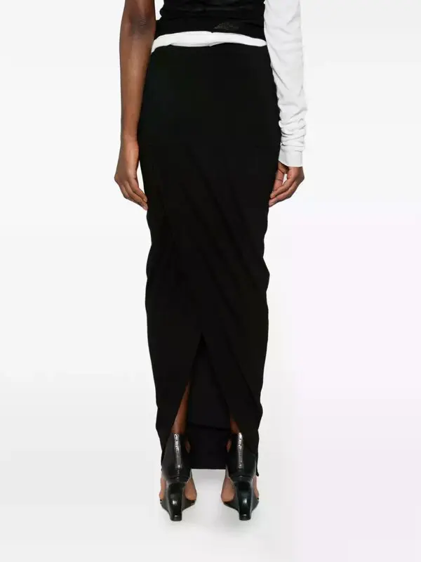 Rick Owens Pillar Maxi Skirt - Black