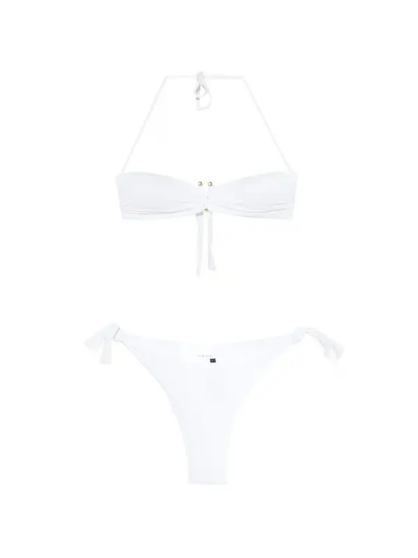 FISICO Ring Tie Swimsuit - White