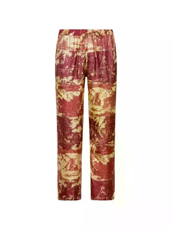 PIERRE-LOUIS MASCIA Aloe Trousers - Red