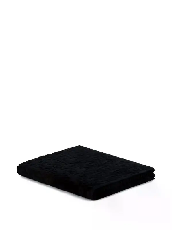 Philipp Plein Hexagon Bath Towel - Black
