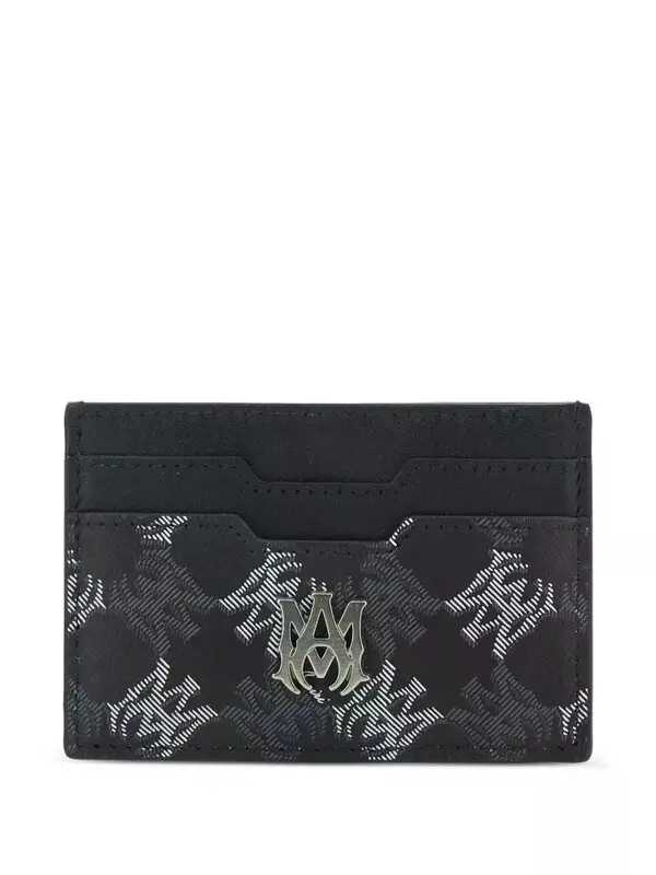 Amiri Patterned Logo Cardholder - Black
