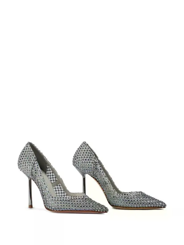 LE SILLA Gilda Embellished Heeled Pumps - Grey