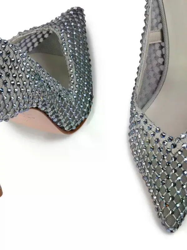 LE SILLA Gilda Embellished Heeled Pumps - Grey