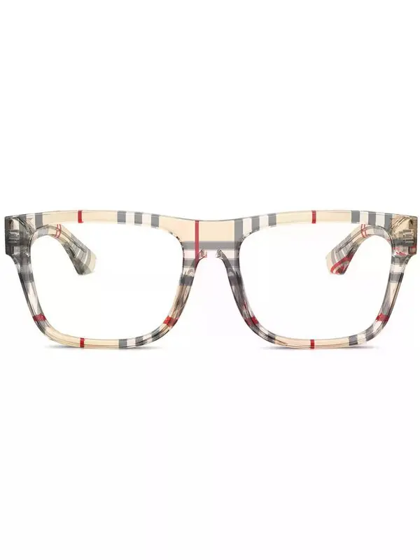 Burberry Vintage Check-pattern Glasses - Neutrals