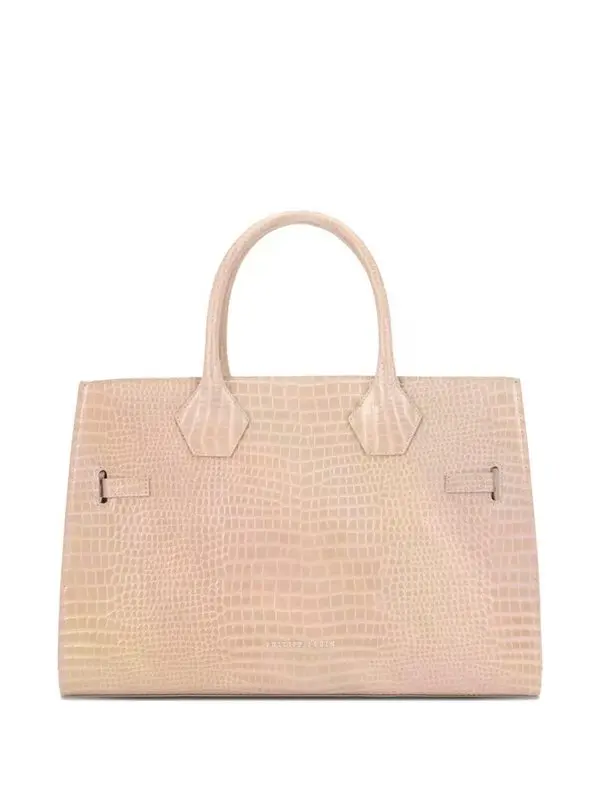 Philipp Plein Crocodile-effect Tote Bag - Neutrals