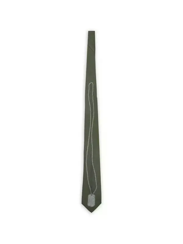 Kapital Dog-tag Neck Tie - Green