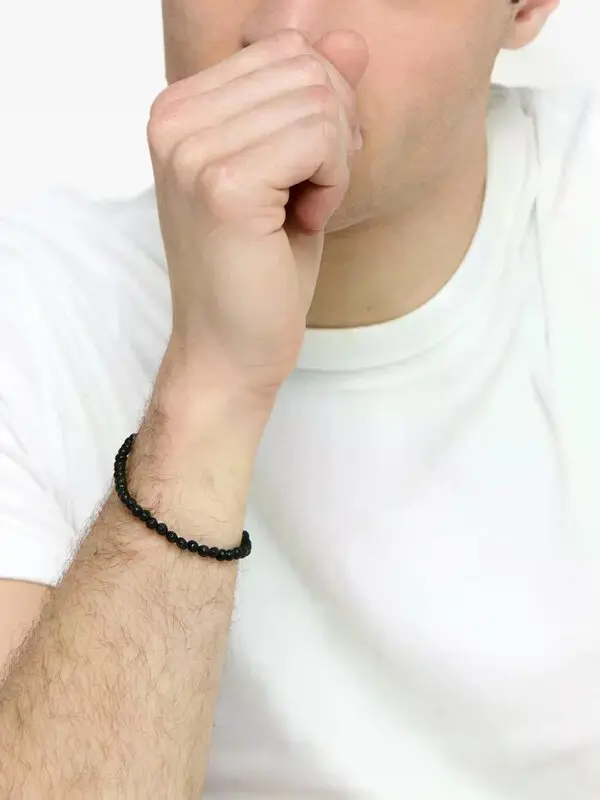 Mateo 4mm Lava Rock Bracelet - Black