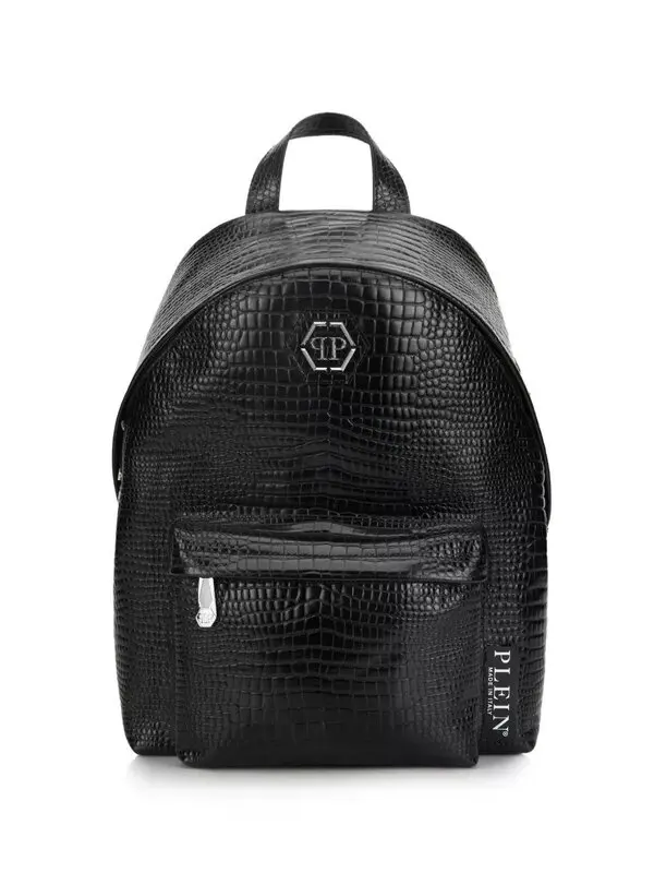 Philipp Plein Top-handle Leather Backpack - Black
