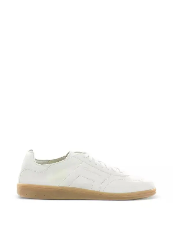 Santoni Lace-up Leather Sneakers