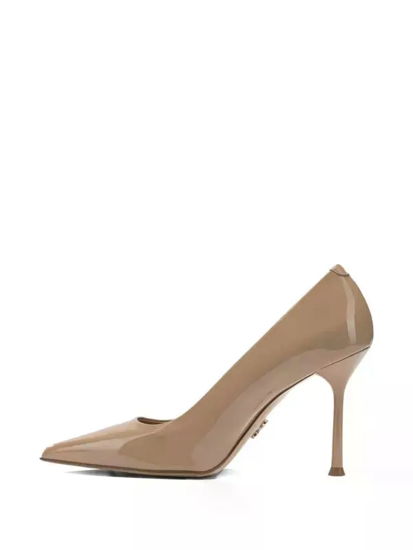 SERGIO LEVANTESI Pointed-toe Heeled Pumps - Neutrals