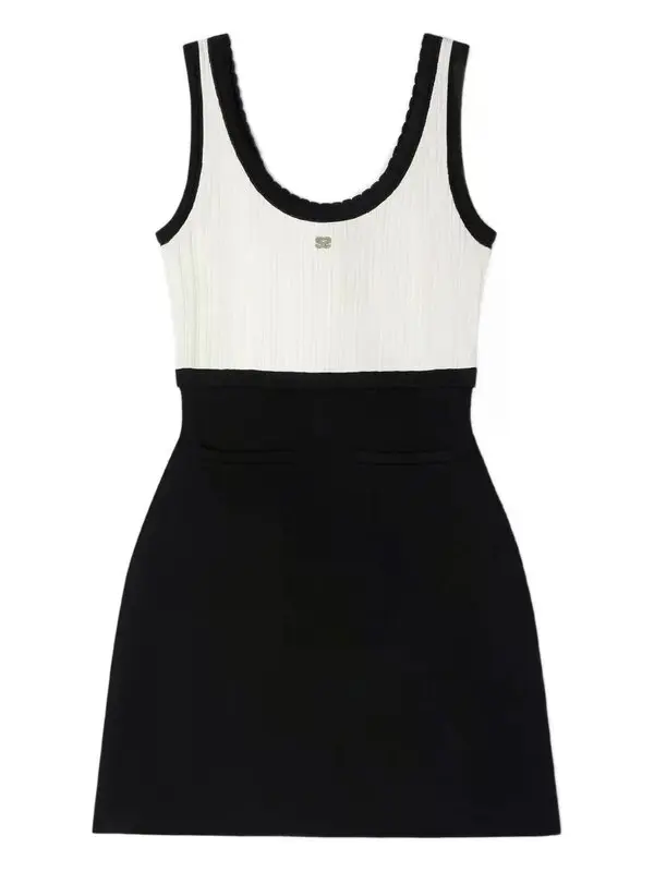 Sandro Two-tone Knit Mini Dress