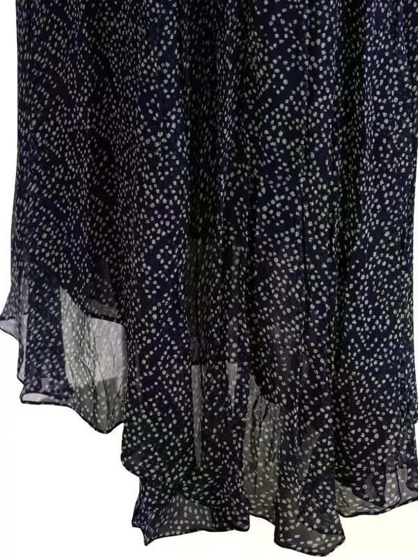 MARANT ETOILE Lycia Asymmetric Patterned Midi Skirt