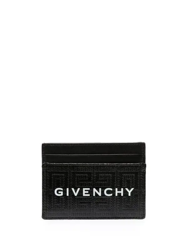 Givenchy Logo-print Monogrammed Cardholder - Black