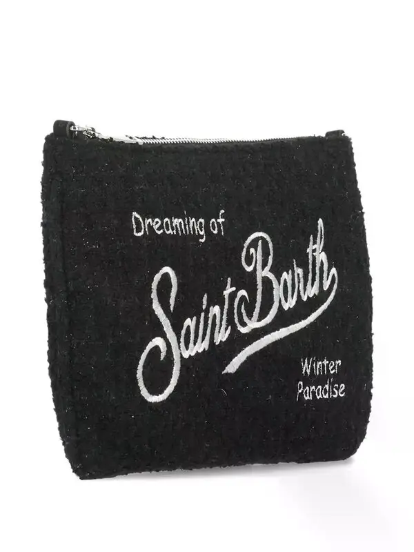 MC2 SAINT BARTH Tweed Embroidered Clutch