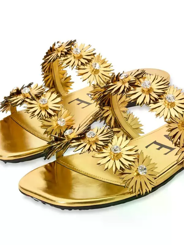 Loewe Flower-embellished Flat Sandals