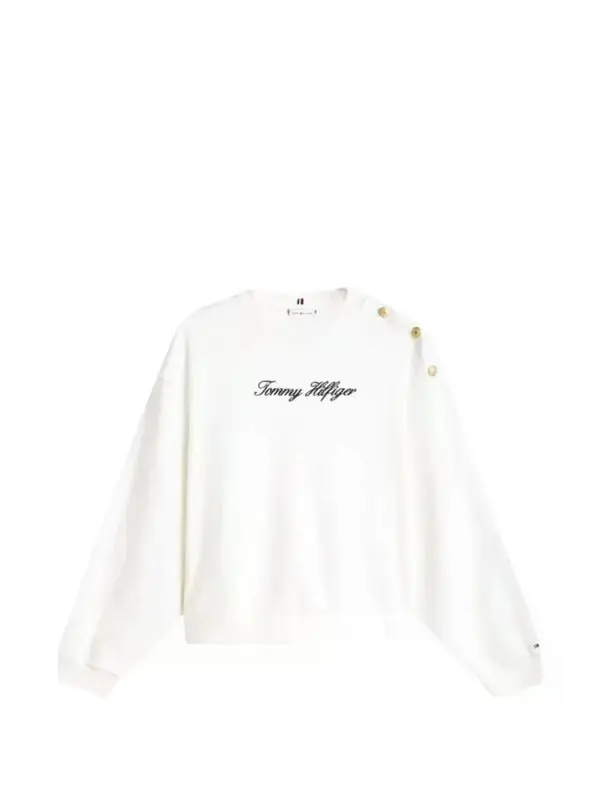 Tommy Hilfiger Shoulder-detail Sweatshirt - White