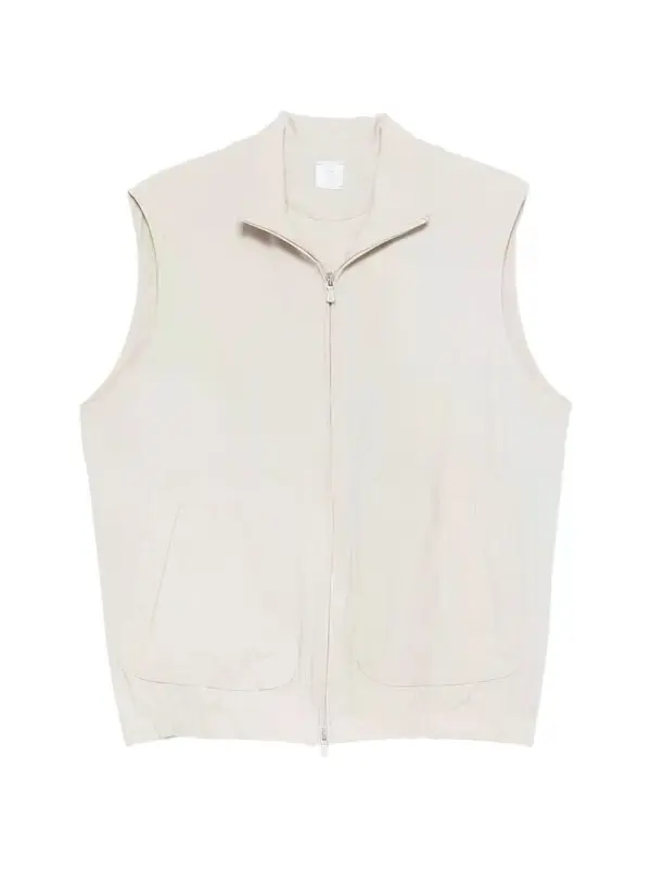 Eleventy Zipped Gilet - Neutrals