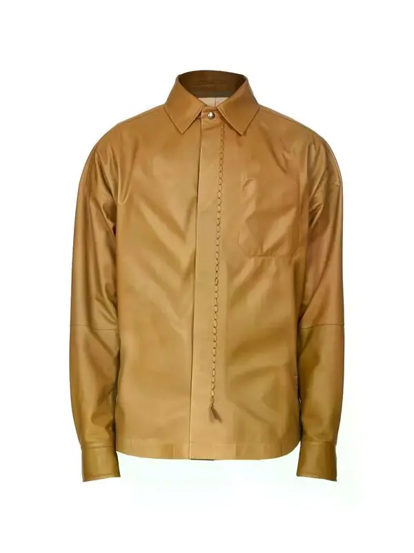 FERRAGAMO Chain Leather Jacket