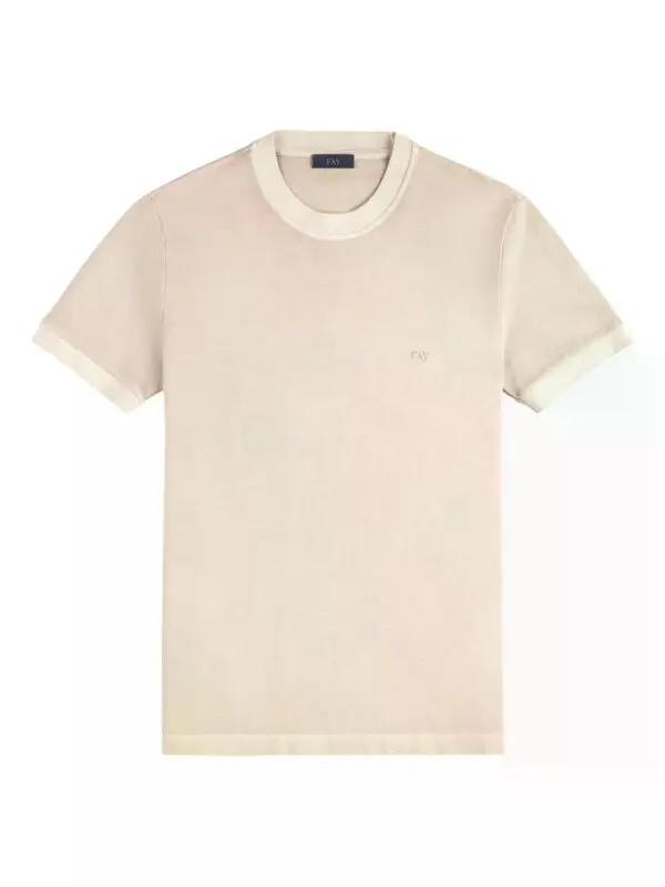 FAY Piquet Ribbed T-shirt